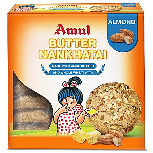 Amul Almond Nankhatai - 200 g – NagaBazaar™